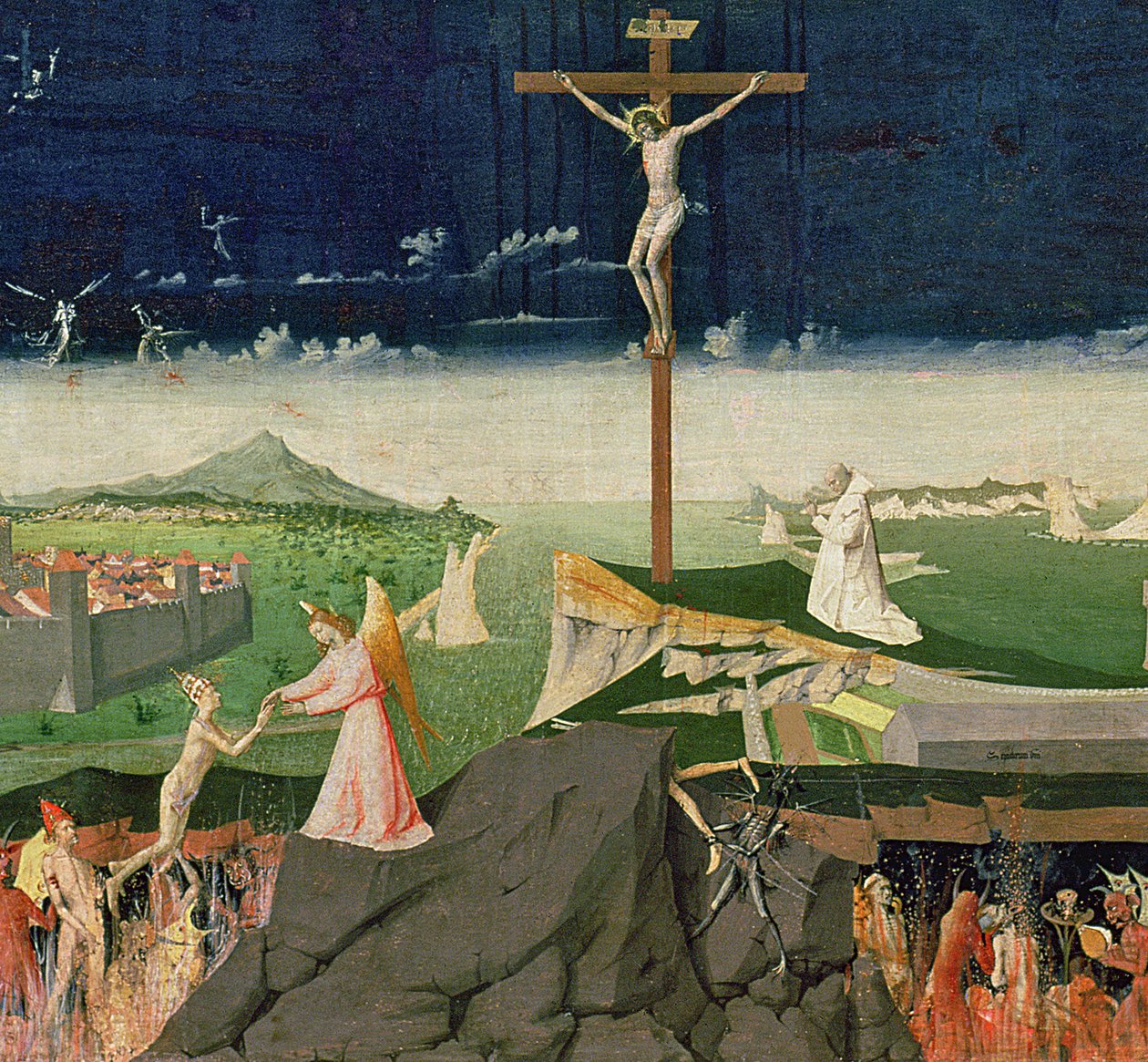 The Coronation of the Virgin, Completed 1454 (detail)